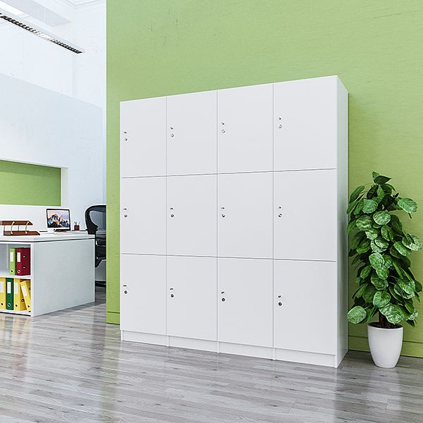 Lockers 12 Doors Locker bank of 3 high x 4 wide - Set your own overall size