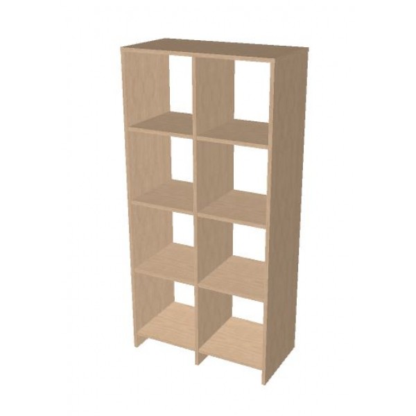 4 x 2 Open cube shelf system