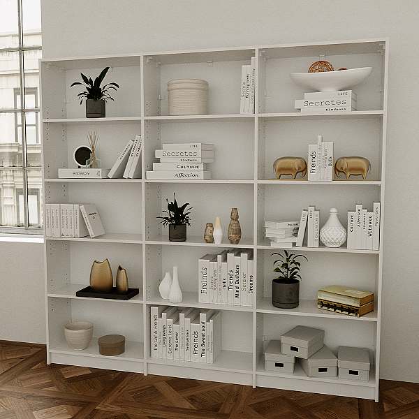 Open Bookshelf 3 Sections